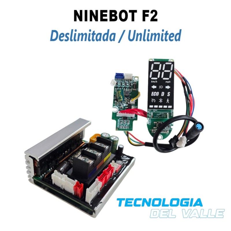 Pack controladora y display para Ninebot F2 (Deslimitado ±35km/h ...